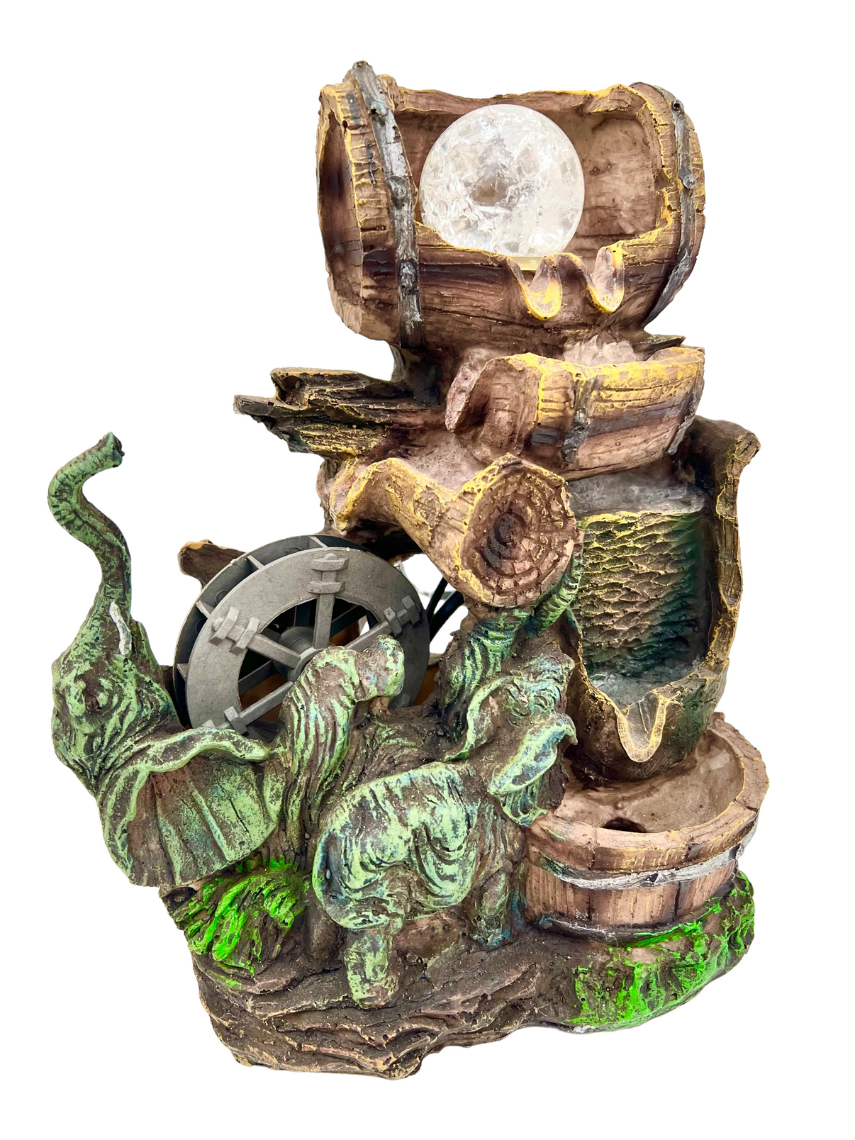 Log Crystal Waterfalls Water Feature – Bonsai Gifts Nursery