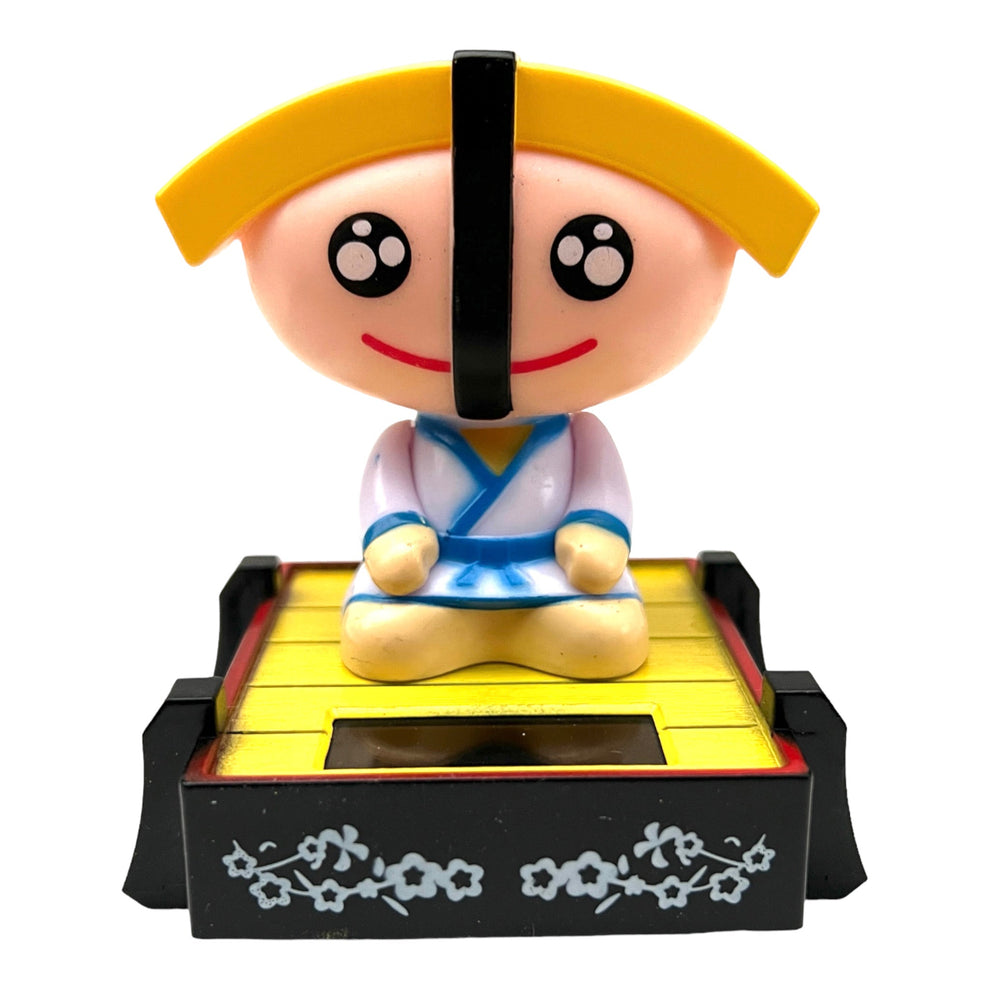 Yellow Anime Solar Figurine
